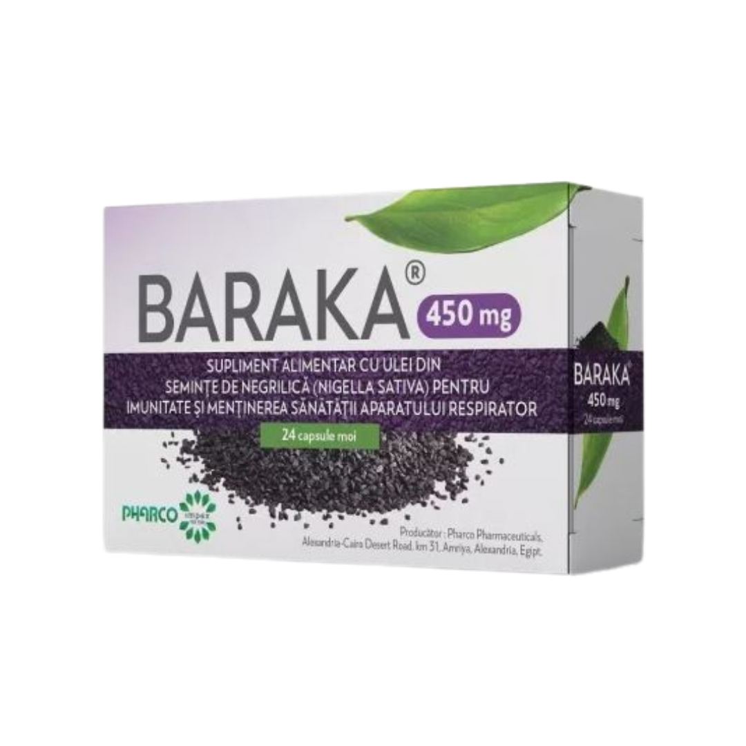 Baraka, 450 mg, 24 soft capsules, body's defense power at all ages ...