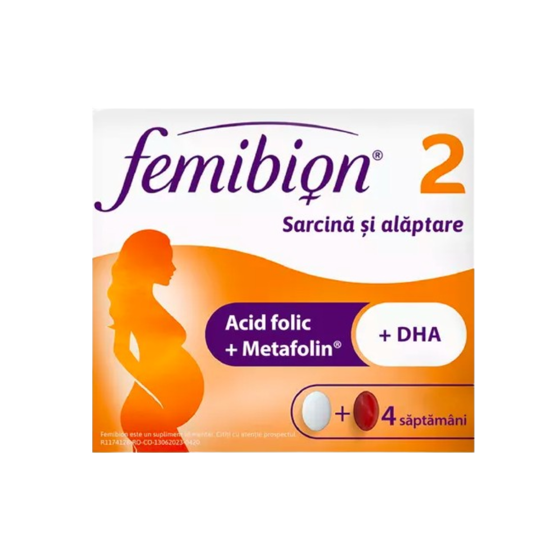 Femibion 2 pregnancy and breastfeeding, 28 tablets + 28 capsules ...