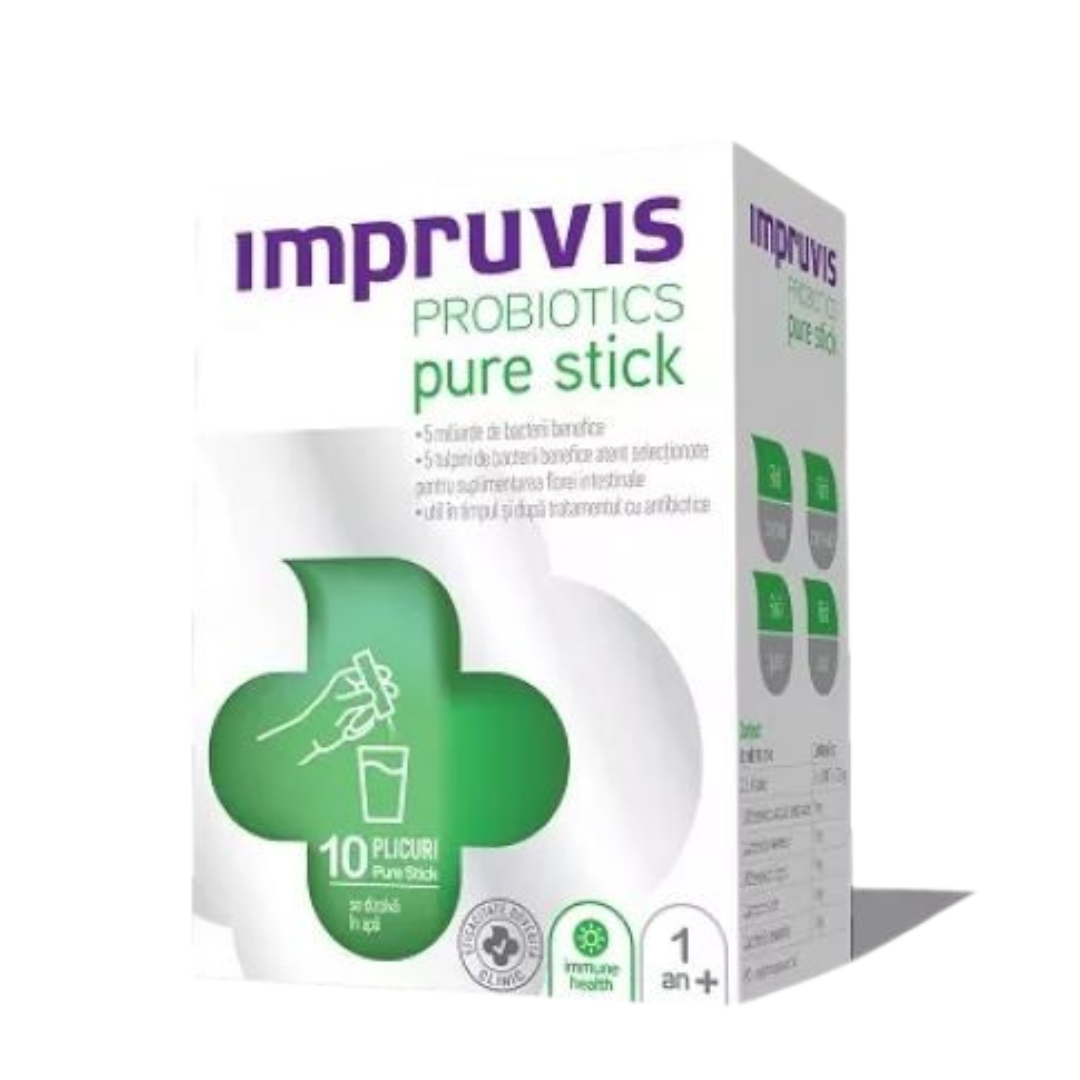 Impruvis Probiotics Pure Stick 10 sachets, gastrointestinal and immune ...