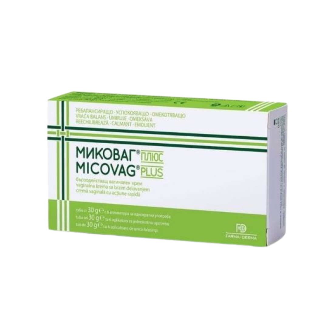 Micovag Plus Cream, 30 g, treatment of vaginal fungal infections ...