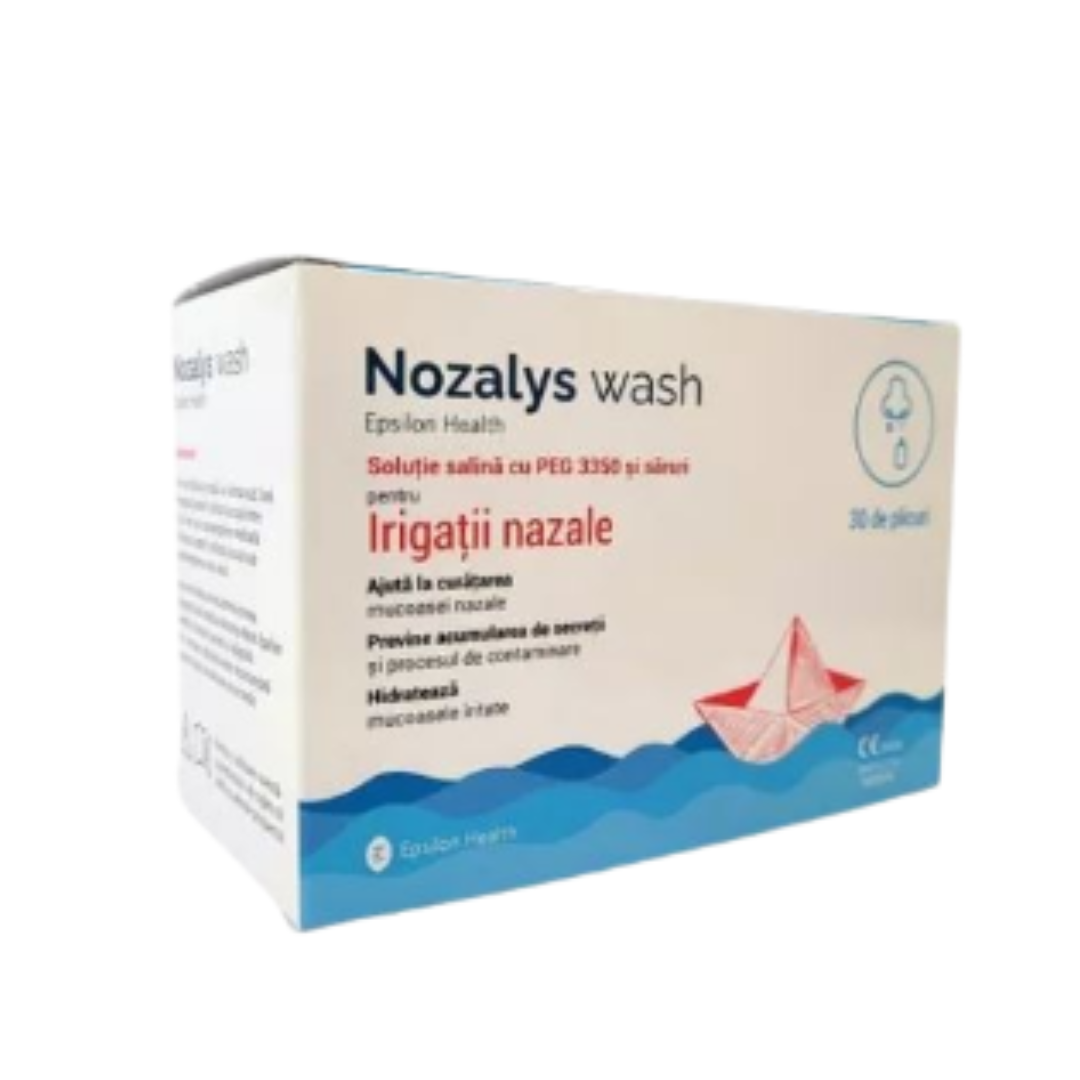 Saline solution for nasal irrigation Nozalys Wash, 30 sachets ...