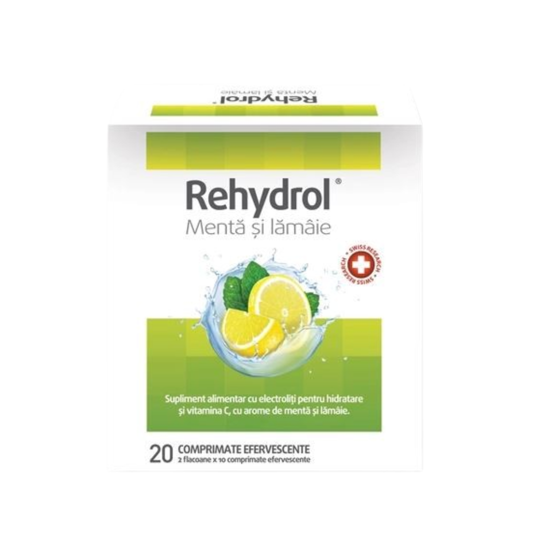 Rehydrol Peppermint and Lemon Rehydration Salts, 20 Effervescent Blank ...