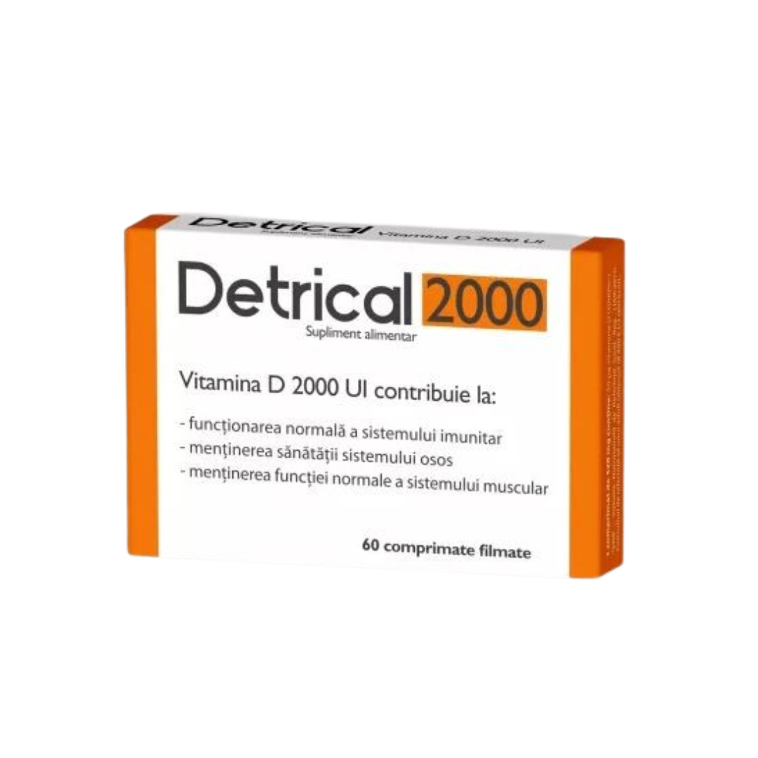 Detrical Vitamin D 2000IU, 60 tablets, sunshine vitamin – StoreOfAnimals