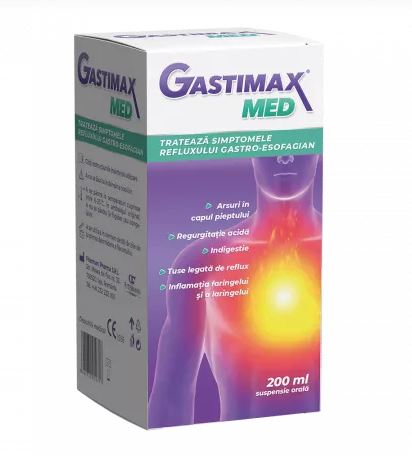 Gastimax Med Oral Suspension, 200 ml, Heartburn, Acid Regurgitation, I ...