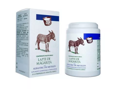 Donkey milk with methylene blue, 20 tablets, Eurobrands – StoreOfAnimals