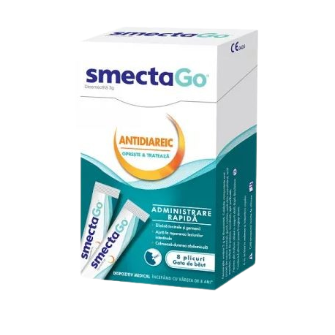 Smecta Go, 8 sachets, relieve abdominal pain – StoreOfAnimals
